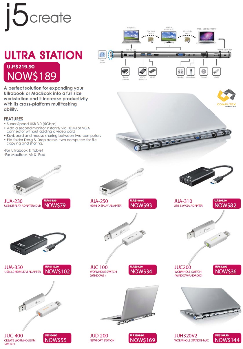 J5 Create - Notebook accessories Brochures from Comex Singapore on Tech ...