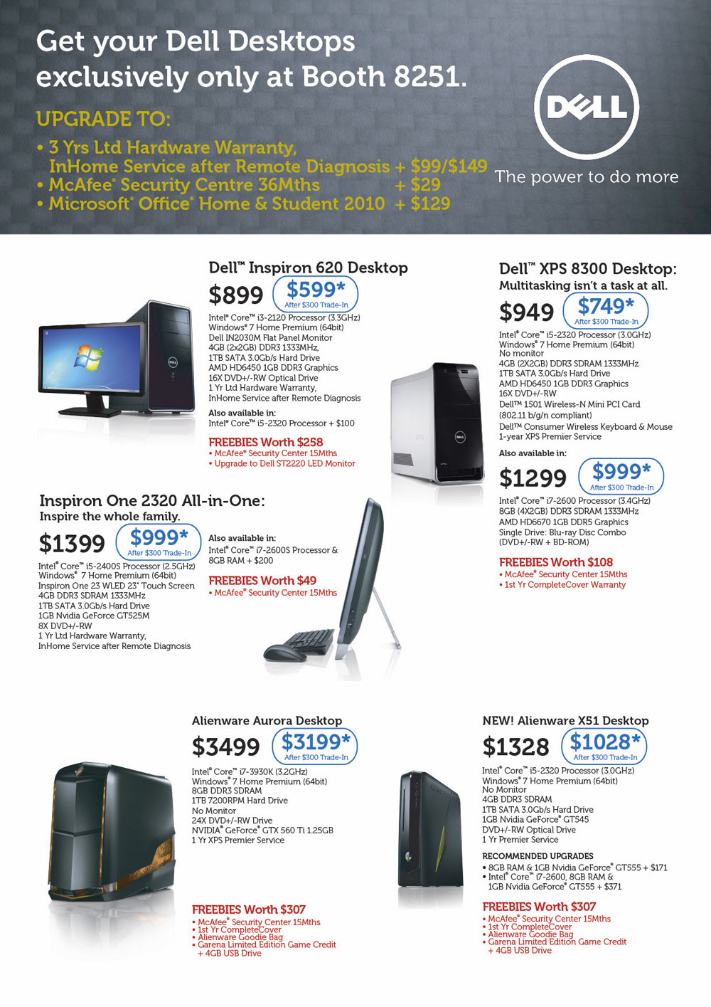 Dell Desktops Brochures from Comex Singapore on Tech Show Portal - HardwareZone.com.sg