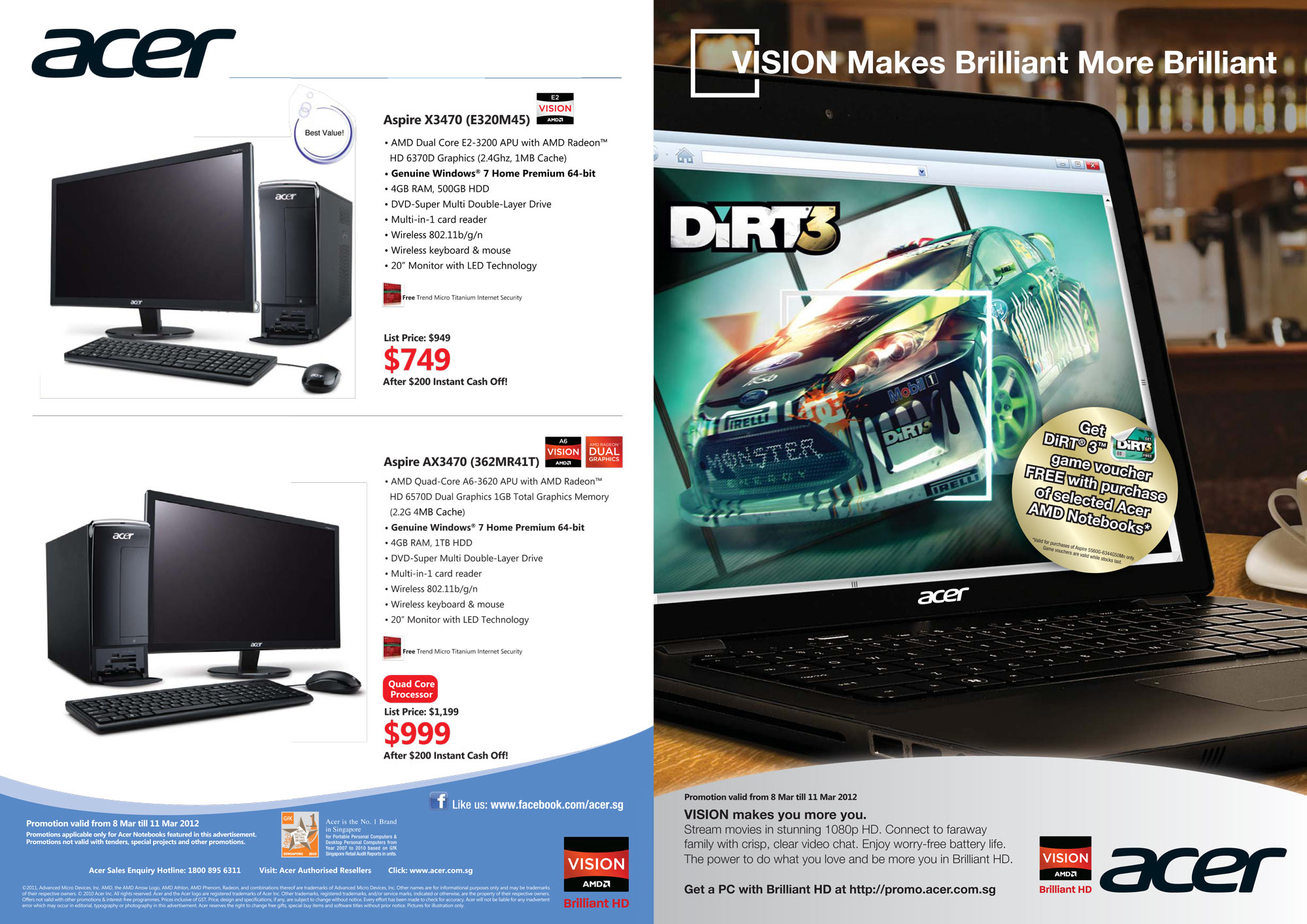 Acer Desktops - Page 2 Brochures from IT Show 2012 Singapore on Tech ...