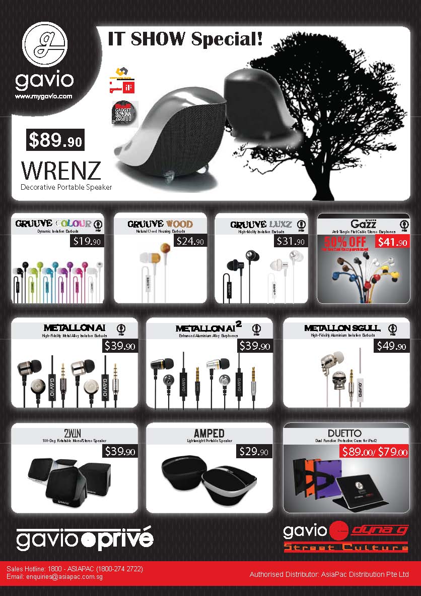Gavio Brochures from IT Show 2012 Singapore on Tech Show Portal ...