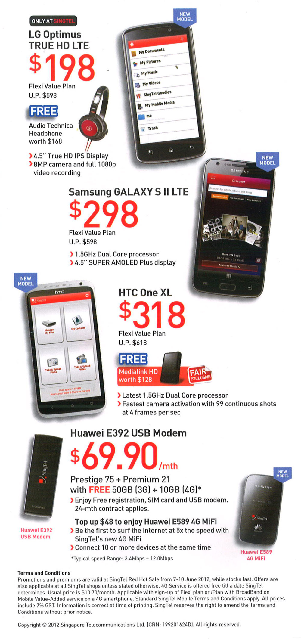 SingTel Mobile Promotions Brochures from Comex Singapore on Tech Show ...