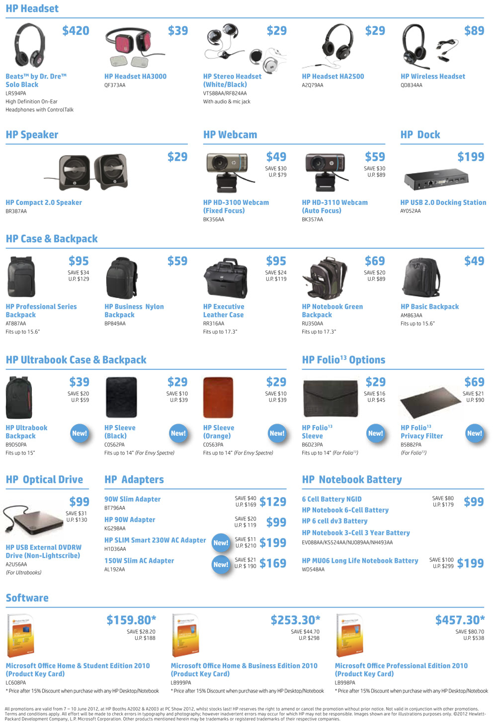 HP Accessories - Page 2 Brochures from PC Show 2012 Singapore on Tech ...