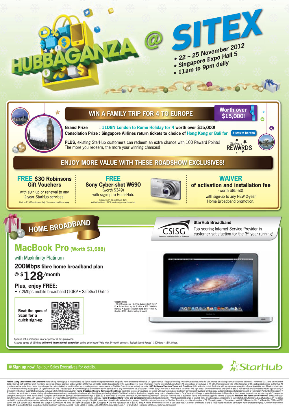 Broadband Plans - SingTel & StarHub : SITEX 2012 - Telco, Tablets, GPS ...
