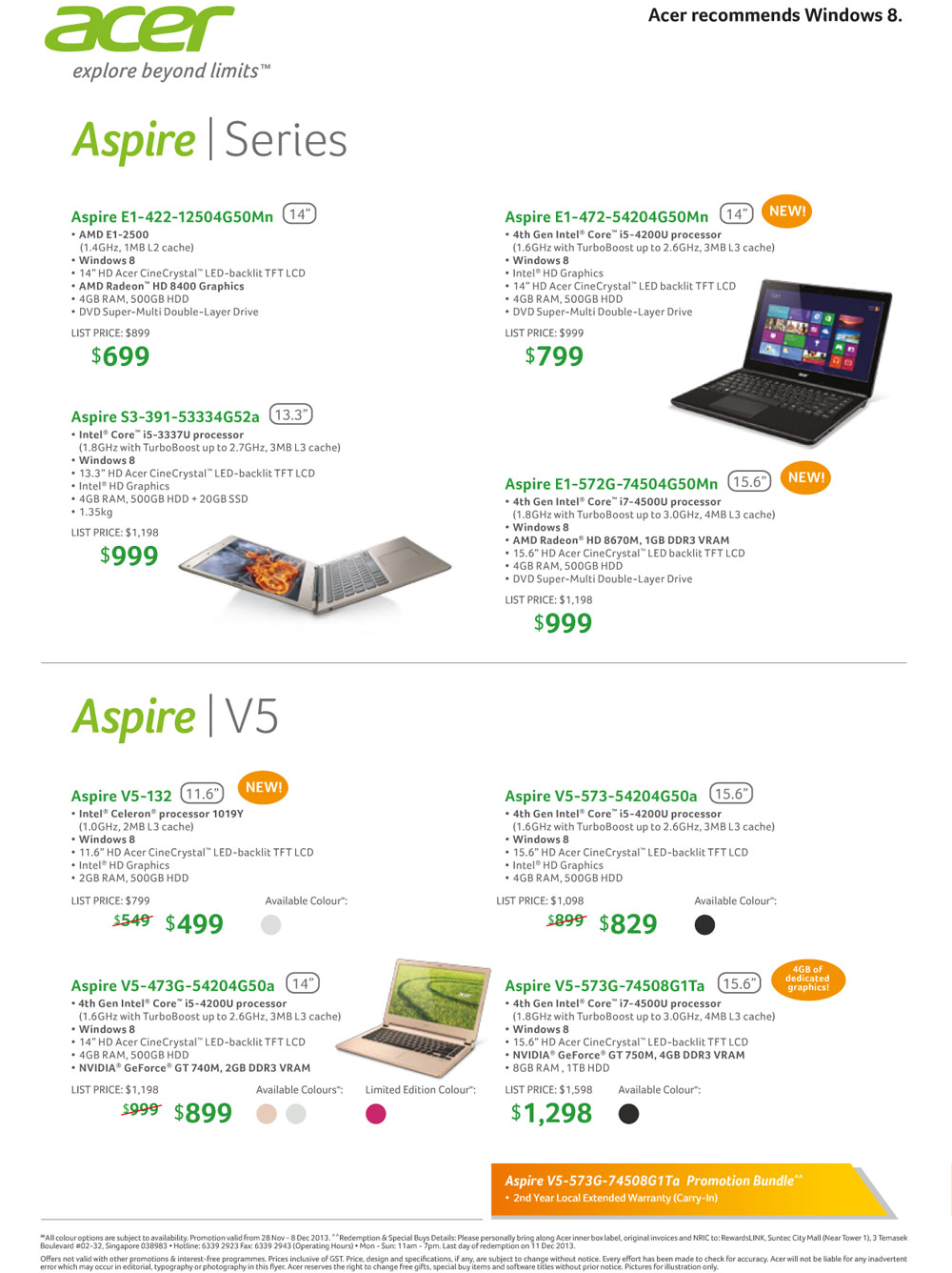 Acer notebooks - page 3 Brochures from Sitex 2013 Singapore on Tech ...