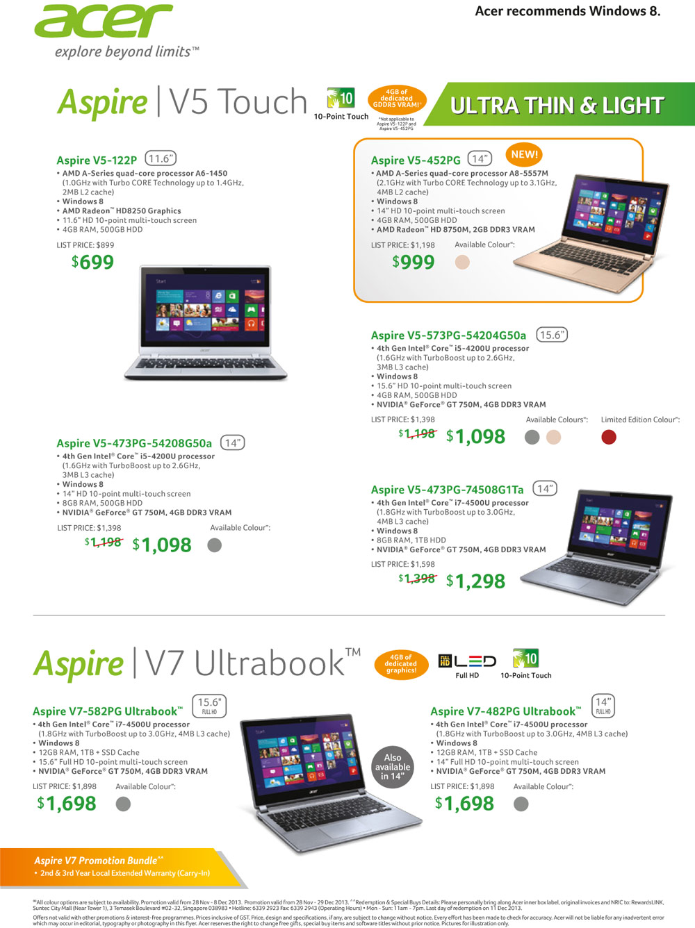 Acer notebooks - page 4 Brochures from Sitex 2013 Singapore on Tech ...