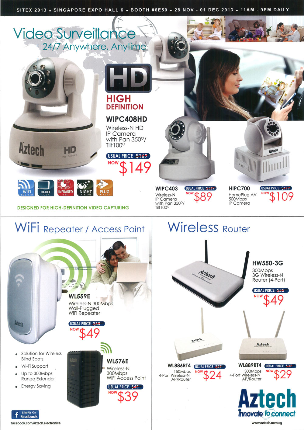 Aztech - page 1 Brochures from Sitex 2013 Singapore on Tech Show Portal ...