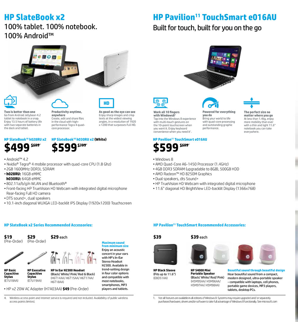 HP notebooks - page 2 Brochures from Sitex 2013 Singapore on Tech Show ...