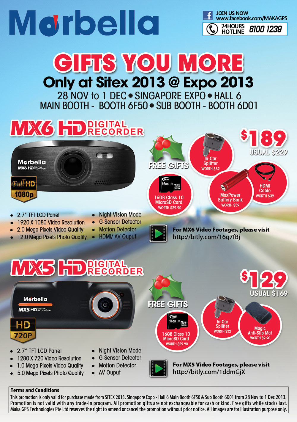 Marbella in-car DVR Brochures from Sitex 2013 Singapore on Tech Show ...