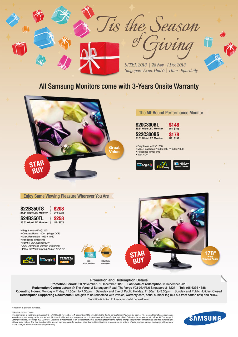 Samsung Monitors - page 1 Brochures from Sitex 2013 Singapore on Tech ...