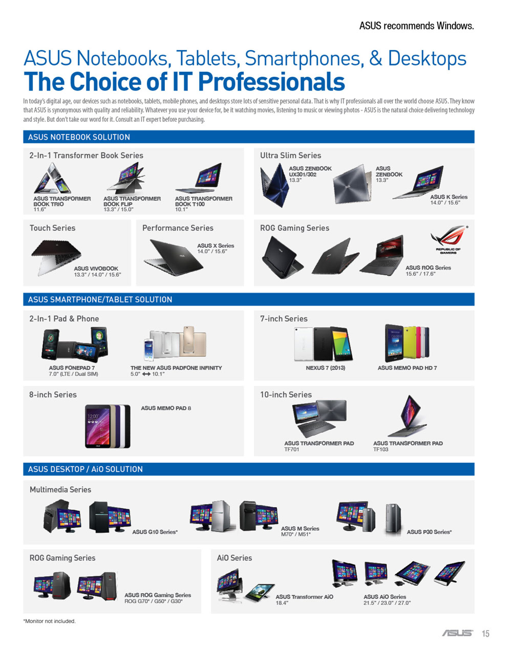 ASUS Brochures from COMEX 2014 Singapore on Tech Show Portal ...