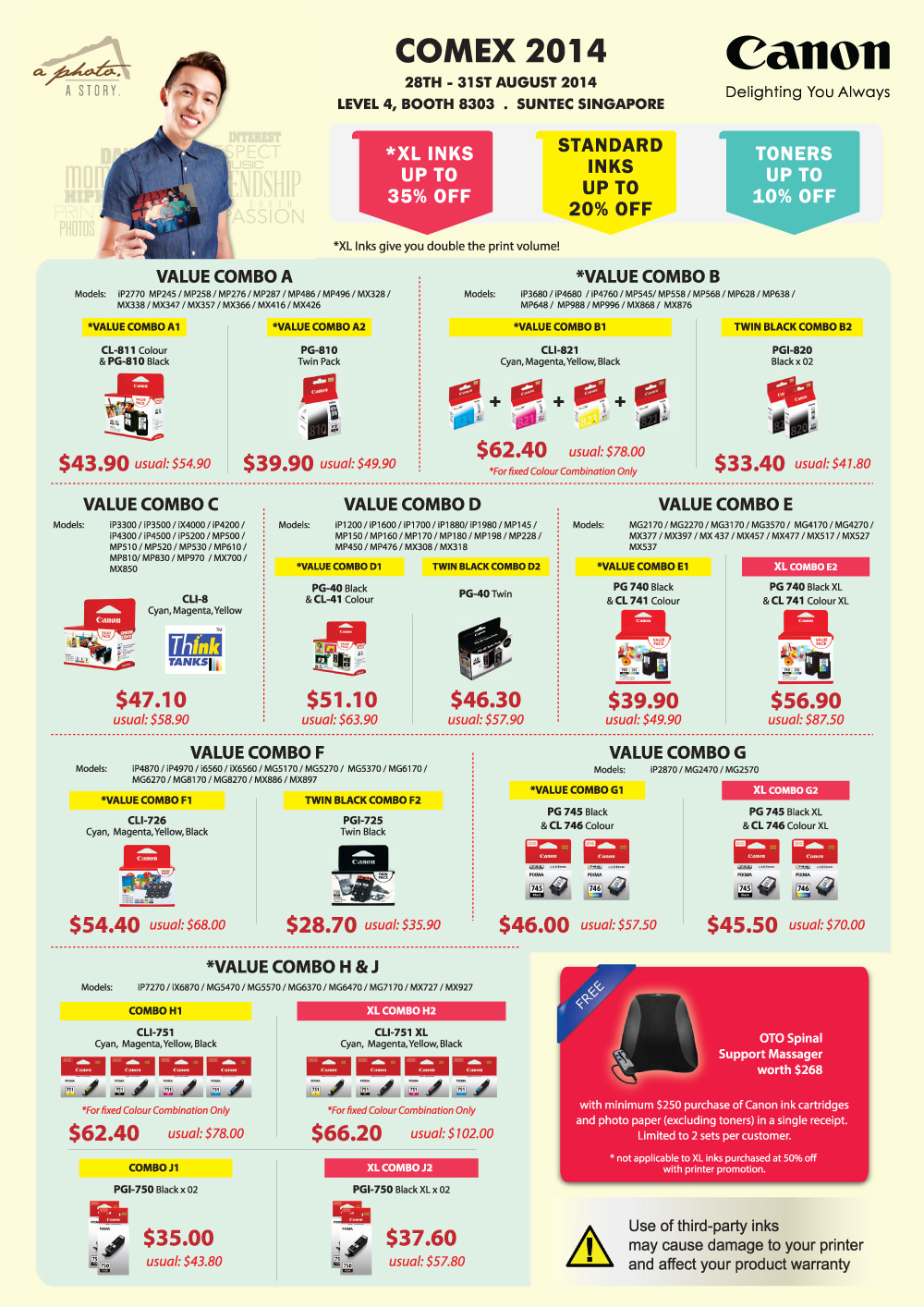 Canon Consumables Brochures from COMEX 2014 Singapore on Tech Show ...