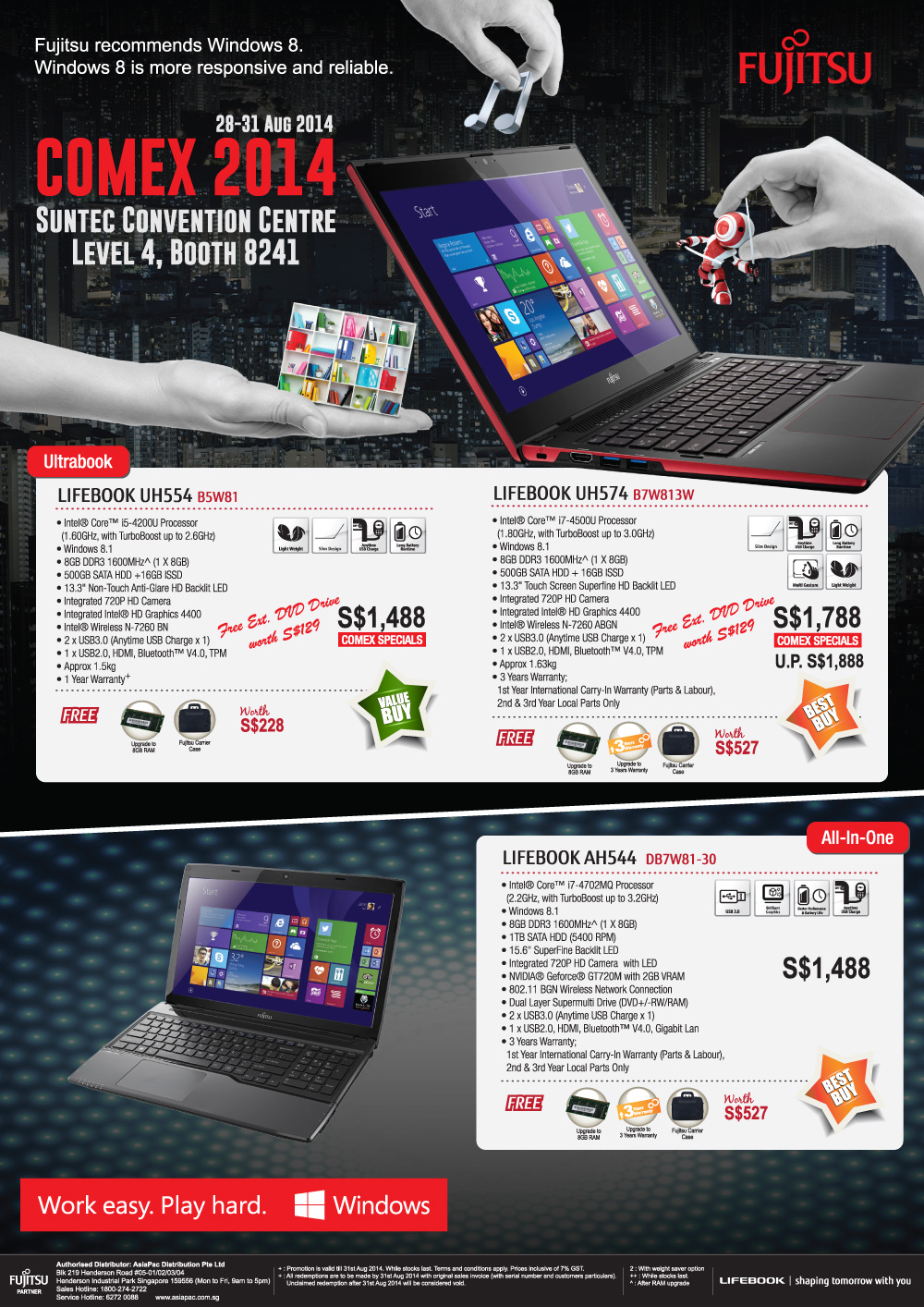 Fujitsu - Page 1 Brochures from COMEX 2014 Singapore on Tech Show ...
