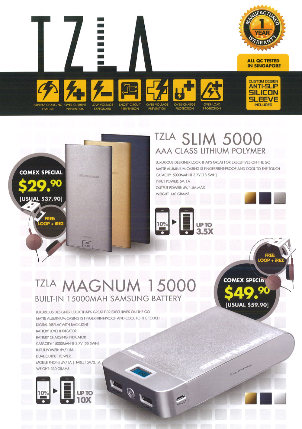 TZLA Brochures from COMEX 2014 Singapore on Tech Show Portal ...