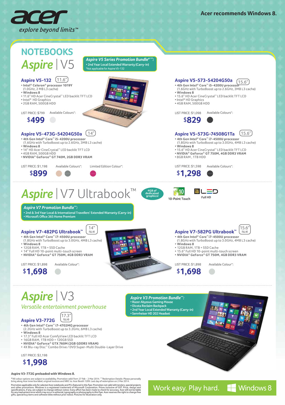 Acer notebooks - page 3 Brochures from IT Show 2014 Singapore on Tech ...