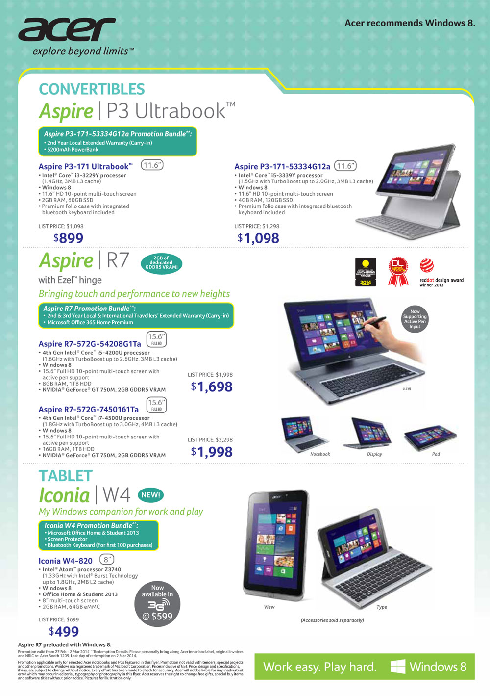 Acer notebooks - page 4 Brochures from IT Show 2014 Singapore on Tech ...