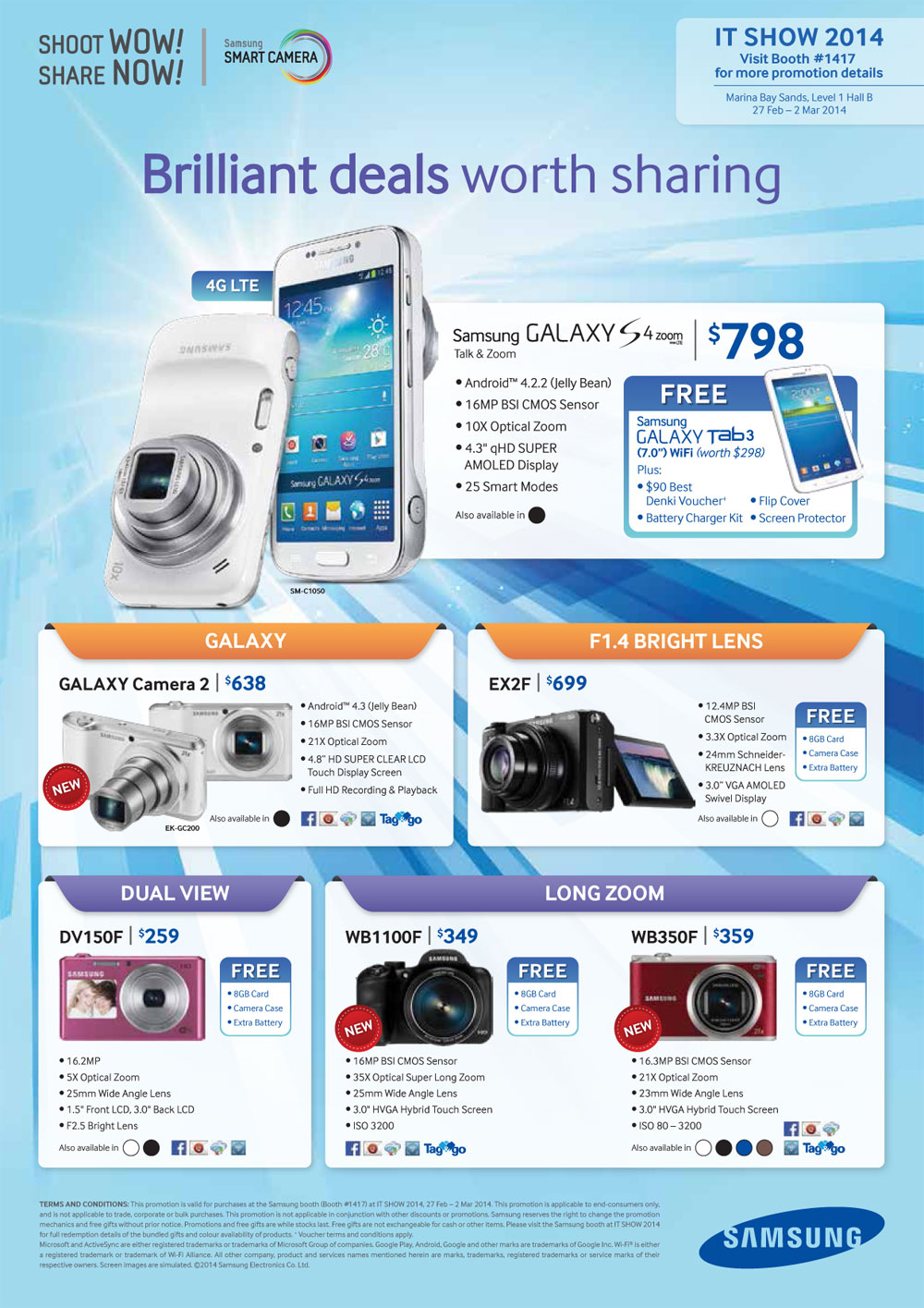 Samsung cameras - page 1 Brochures from IT Show 2014 Singapore on Tech ...