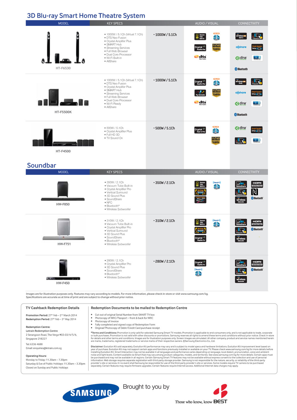 Samsung AV - page 2 Brochures from IT Show 2014 Singapore on Tech Show ...