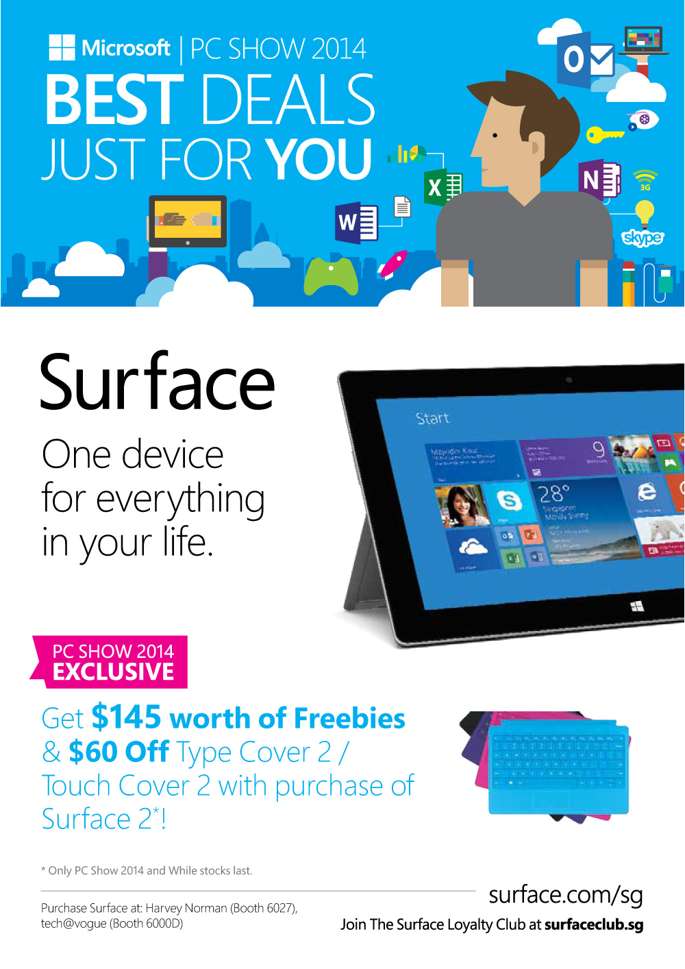 Microsoft Surface Brochures from PC Show 2014 Singapore on Tech Show ...
