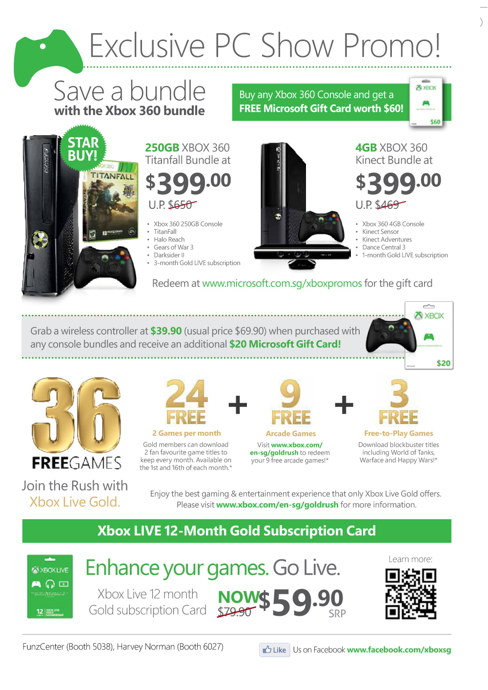 Microsoft Xbox Brochures from PC Show 2014 Singapore on Tech Show ...