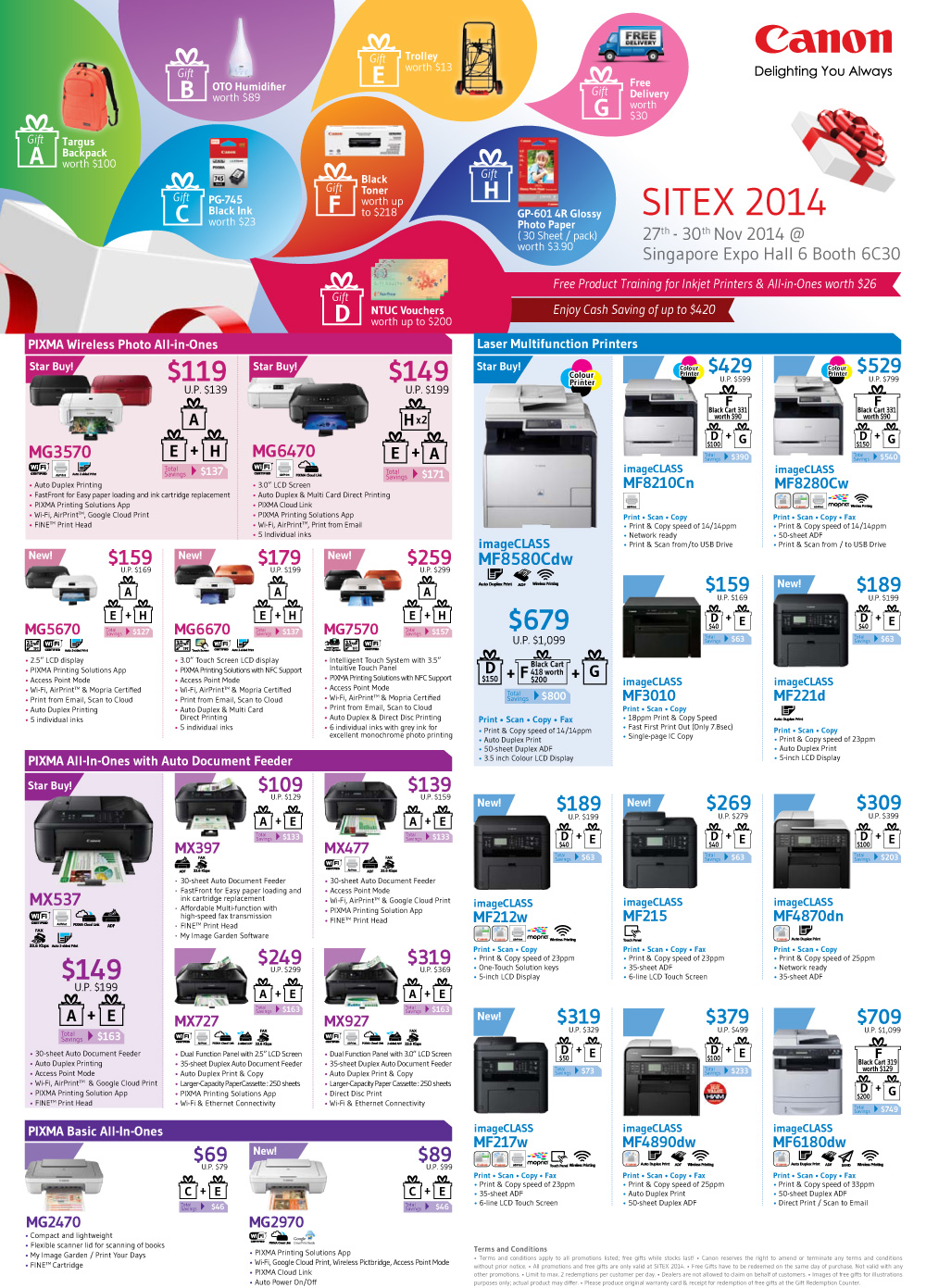 Canon Printers Brochures from SITEX 2014 Singapore on Tech Show Portal ...