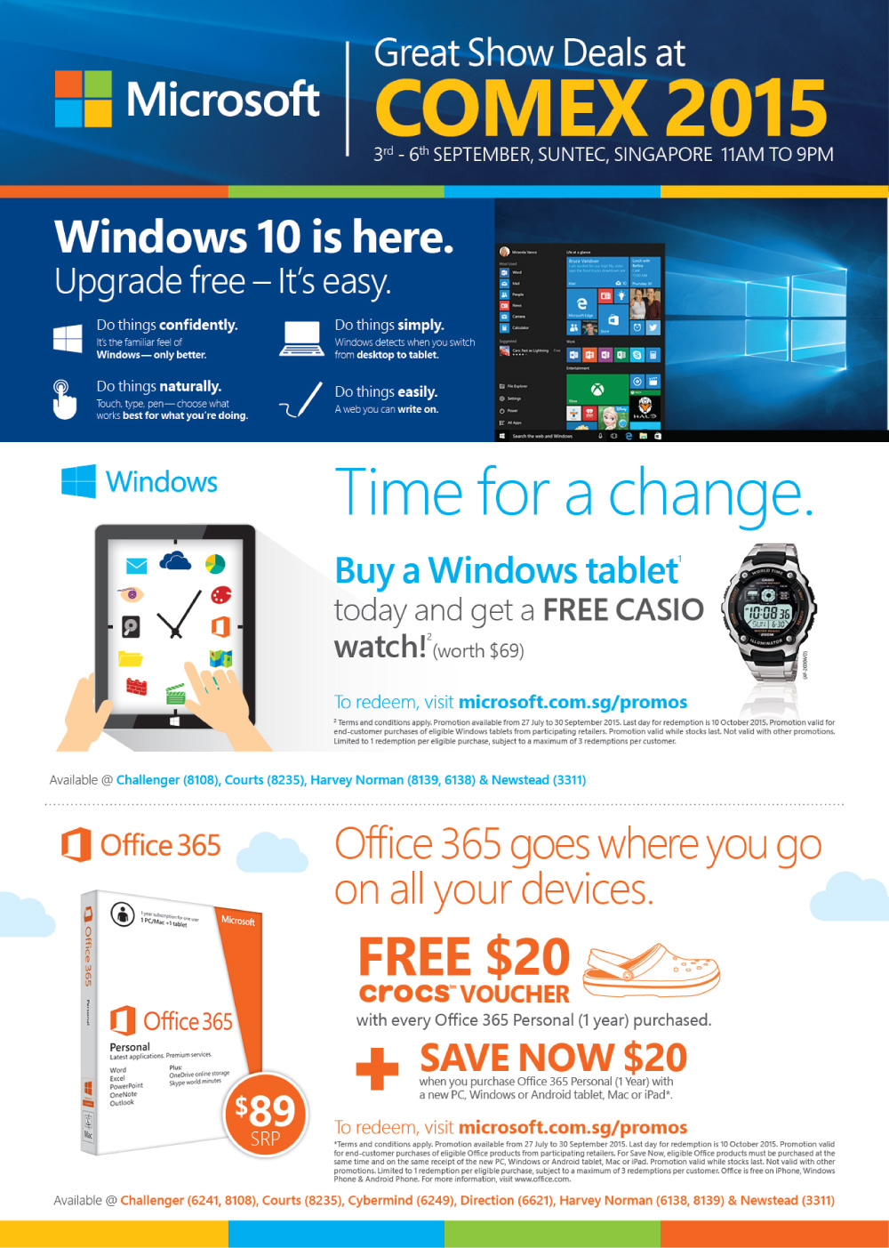 Microsoft Windows & Office 365 Brochures from COMEX 2015 Singapore on ...