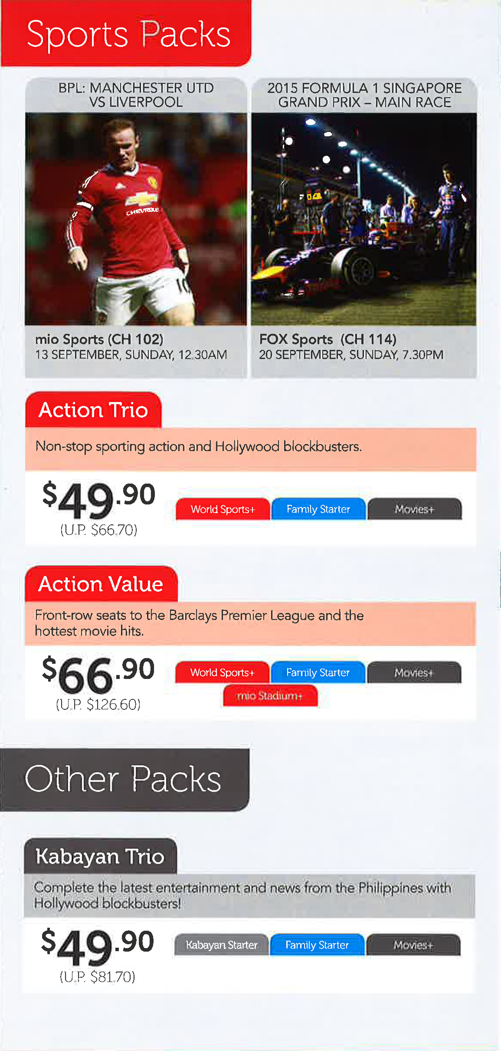 SingTel TV Pg 04 Brochures from COMEX 2015 Singapore on Tech Show ...