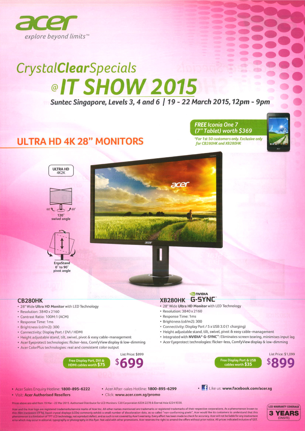 Acer Monitors - page 1 Brochures from IT SHOW 2015 Singapore on Tech ...