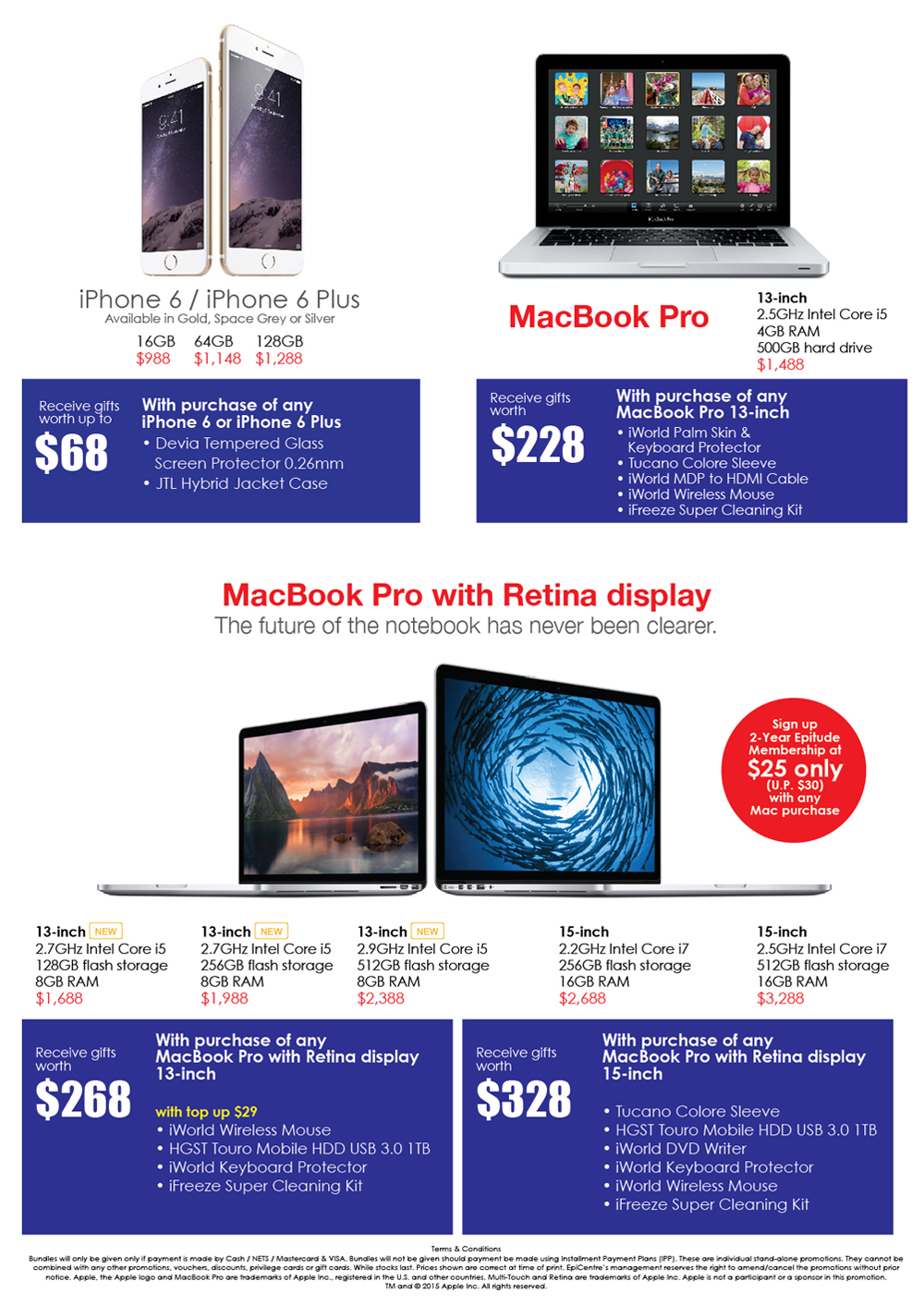EpiCentre - iPhone & MacBook Pro Brochures from IT SHOW 2015 Singapore ...