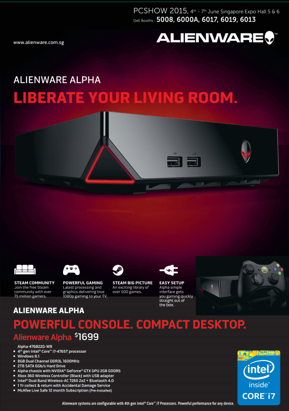 Alienware Alpha Brochures from PC Show 2015 Singapore on Tech Show ...