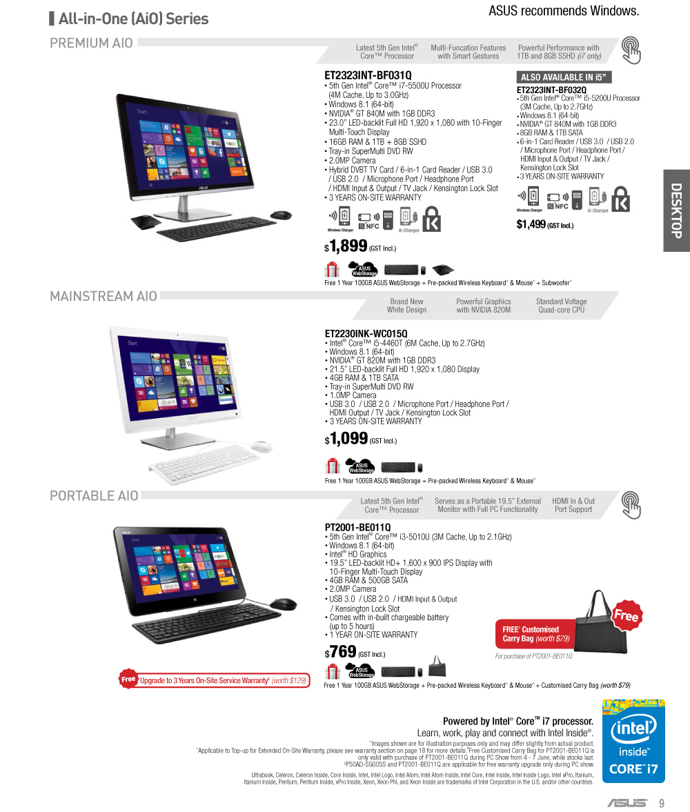 ASUS AIO Series Brochures from PC Show 2015 Singapore on Tech Show ...