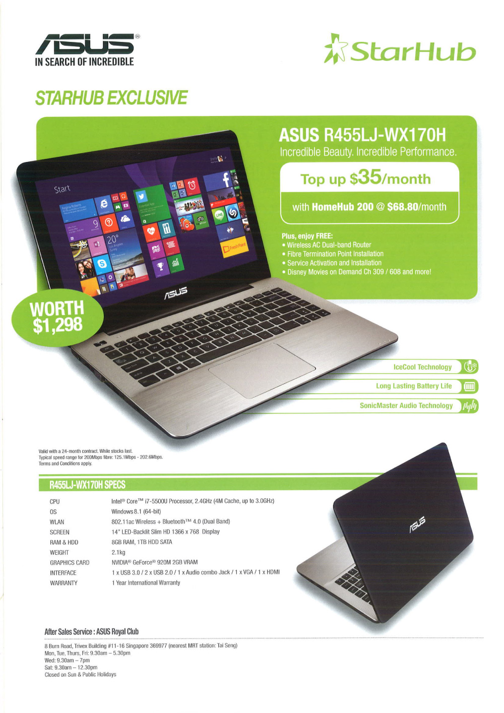 Starhub & ASUS R445LJ Promo - Page 1 Brochures from PC Show 2015 ...