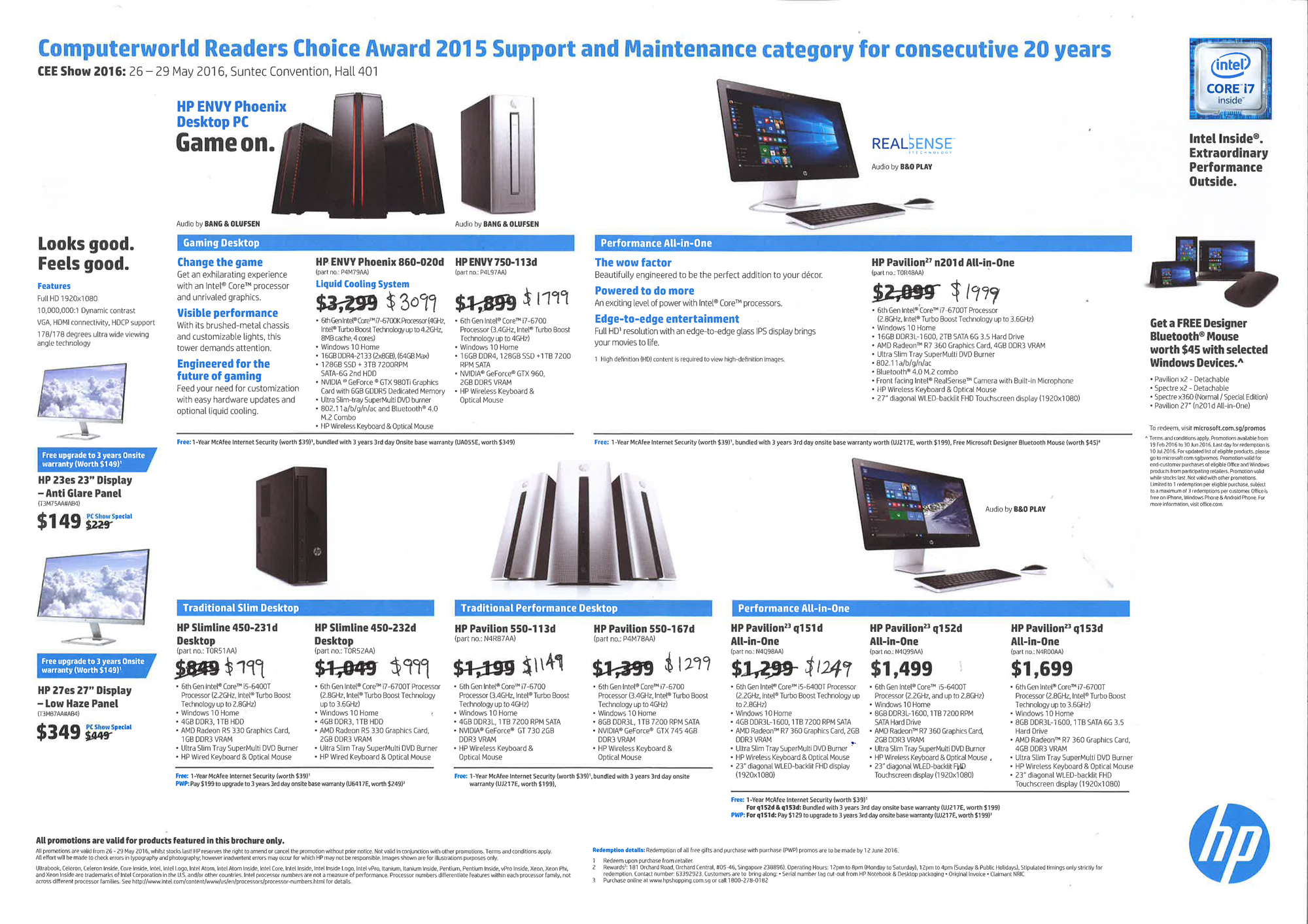 HP Desktops Brochures from CEE Show 2016 Singapore on Tech Show Portal ...