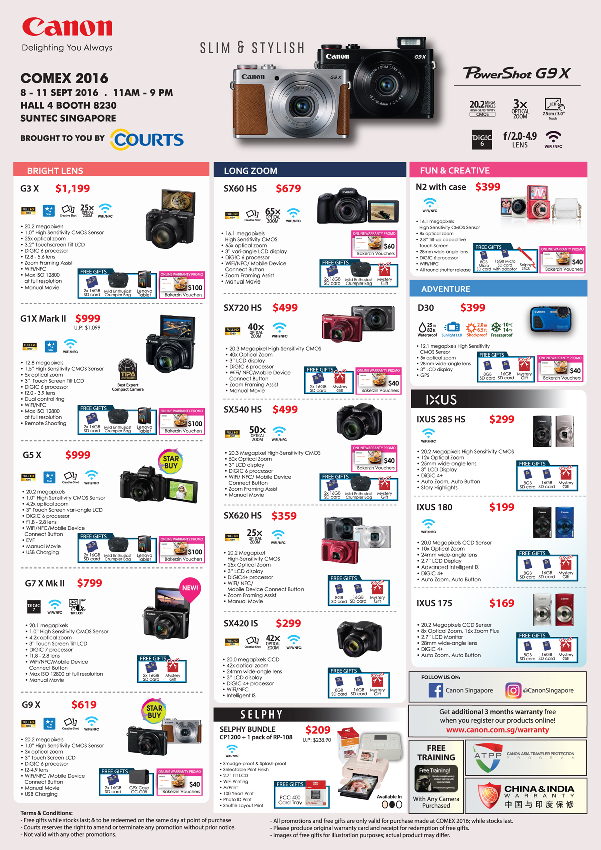 Canon Cameras - Pg 1 Brochures from COMEX 2016 Singapore on Tech Show ...