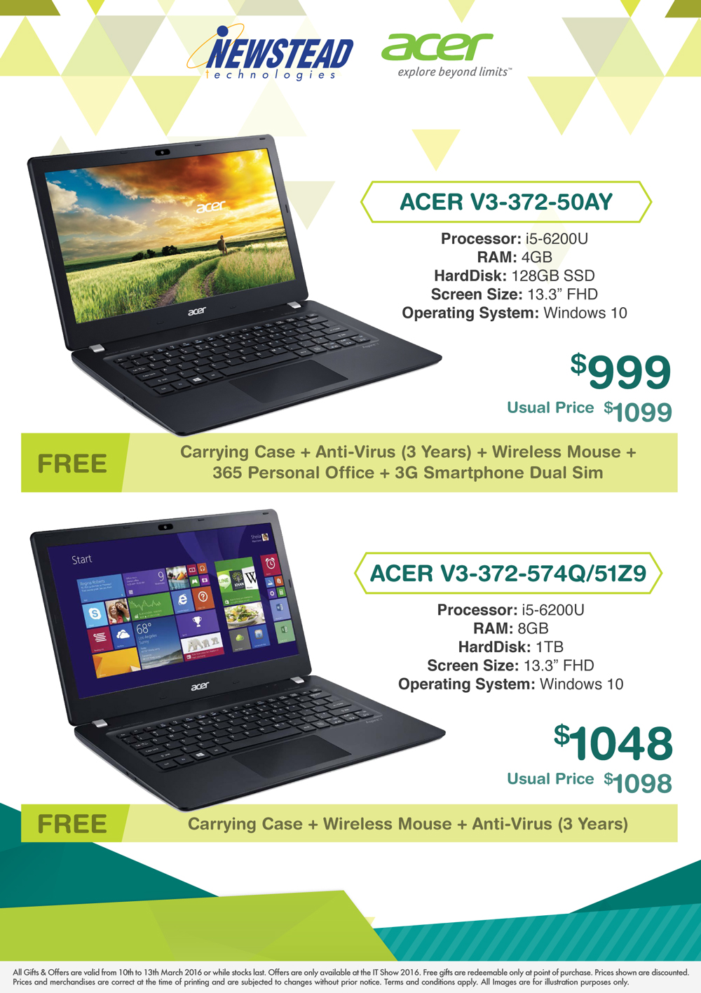 Acer @ Newstead - Pg 2 Brochures from IT Show 2016 Singapore on Tech ...