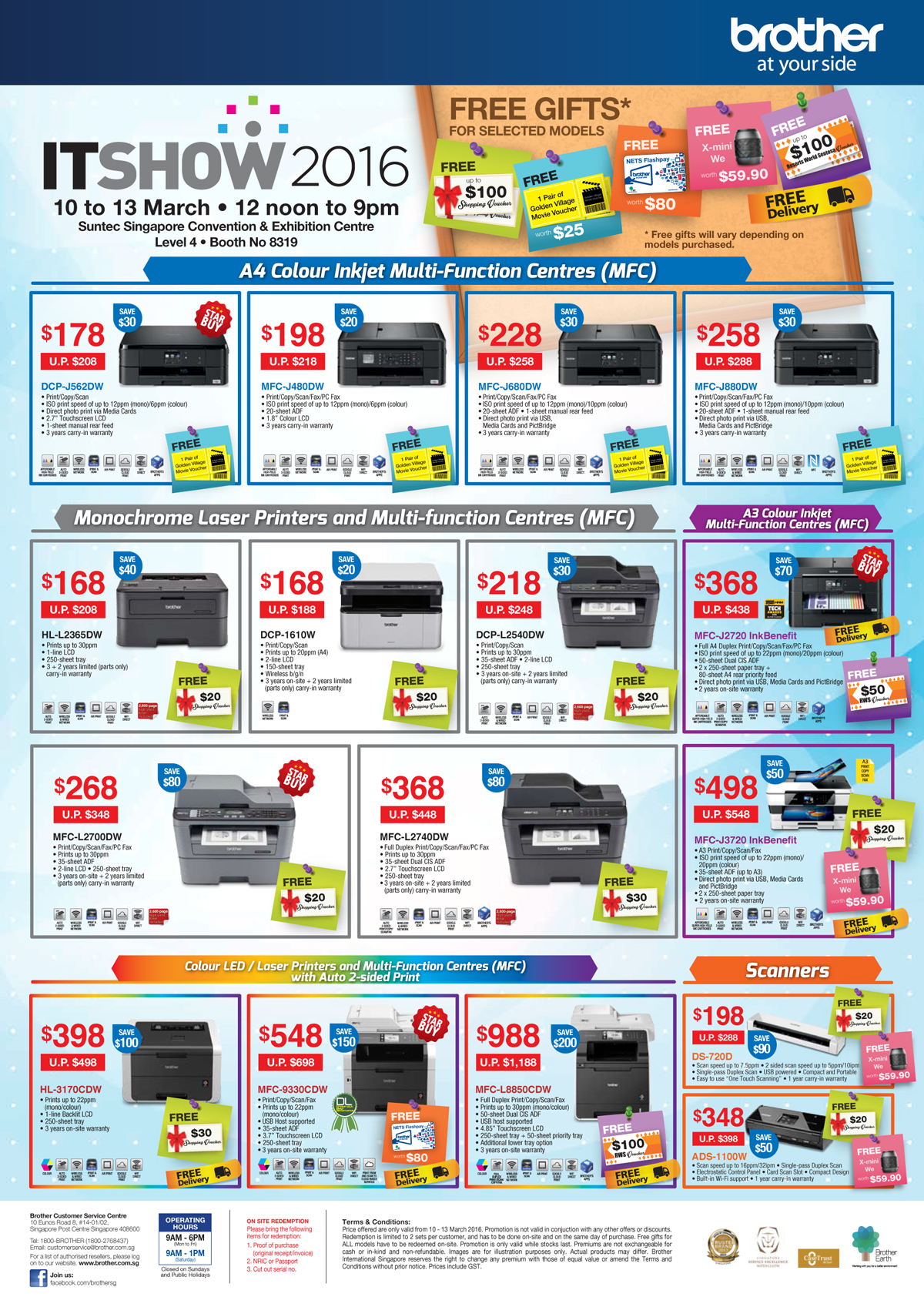 Brother Printers Brochures from IT Show 2016 Singapore on Tech Show ...