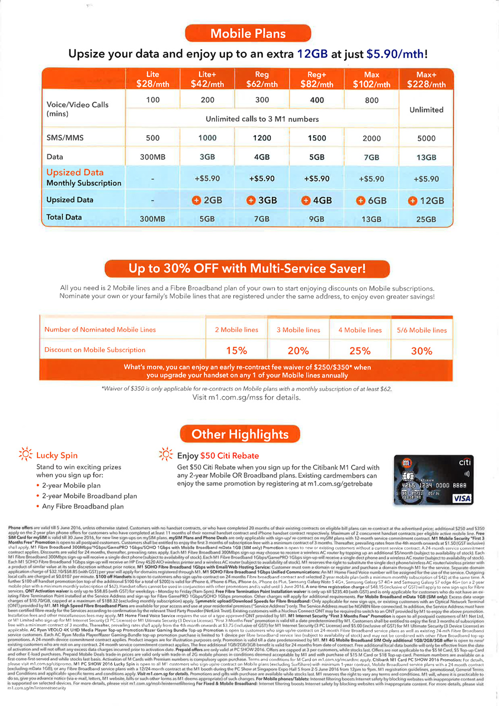 M1 mobile page 4 Brochures from PC Show 2016 Singapore on Tech Show ...