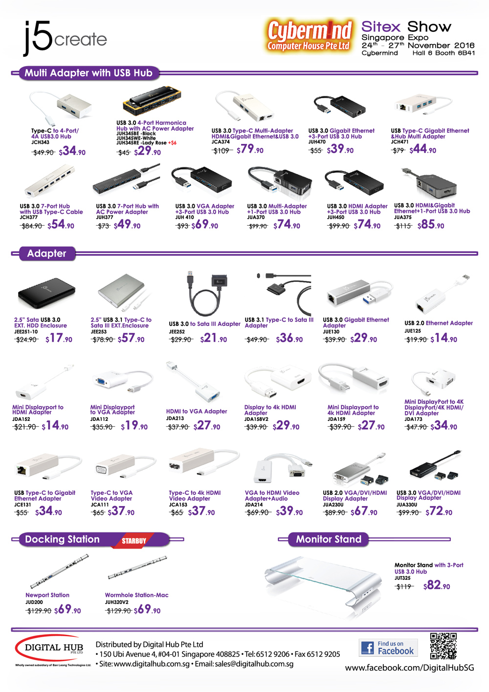 J5 Create - Pg 1 Brochures from SITEX 2016 Singapore on Tech Show ...
