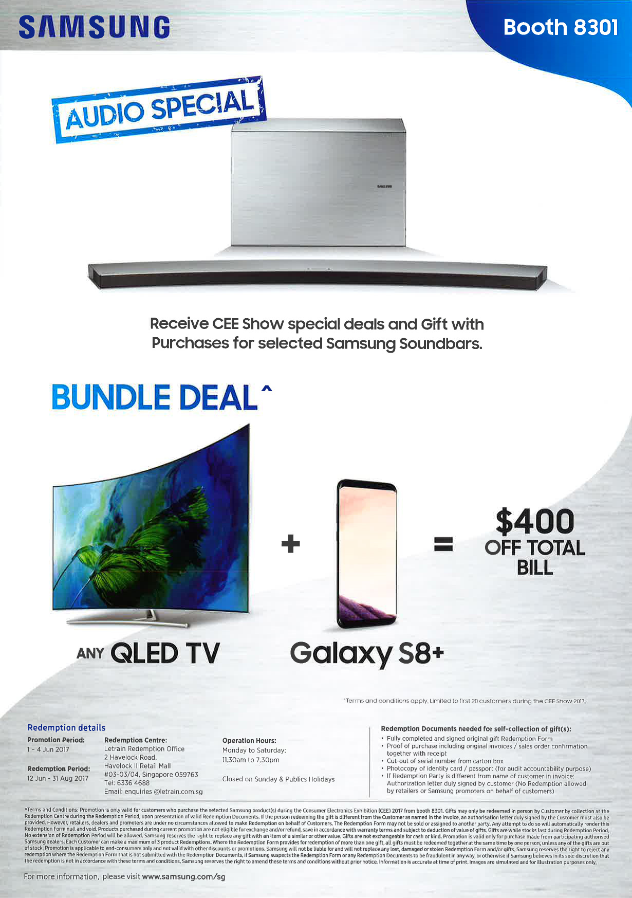Samsung bundle deal Brochures from CEE 2017 Singapore on Tech Show ...