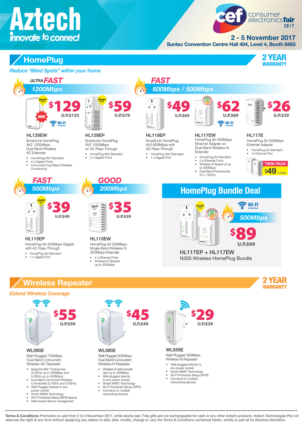 Aztech - Pg 2 Brochures from CEF 2017 Singapore on Tech Show Portal ...