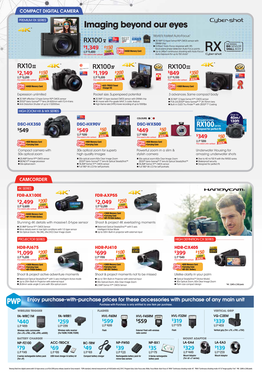 Sony Cameras - Pg 2 Brochures from COMEX SHOW 2017 Singapore on Tech ...