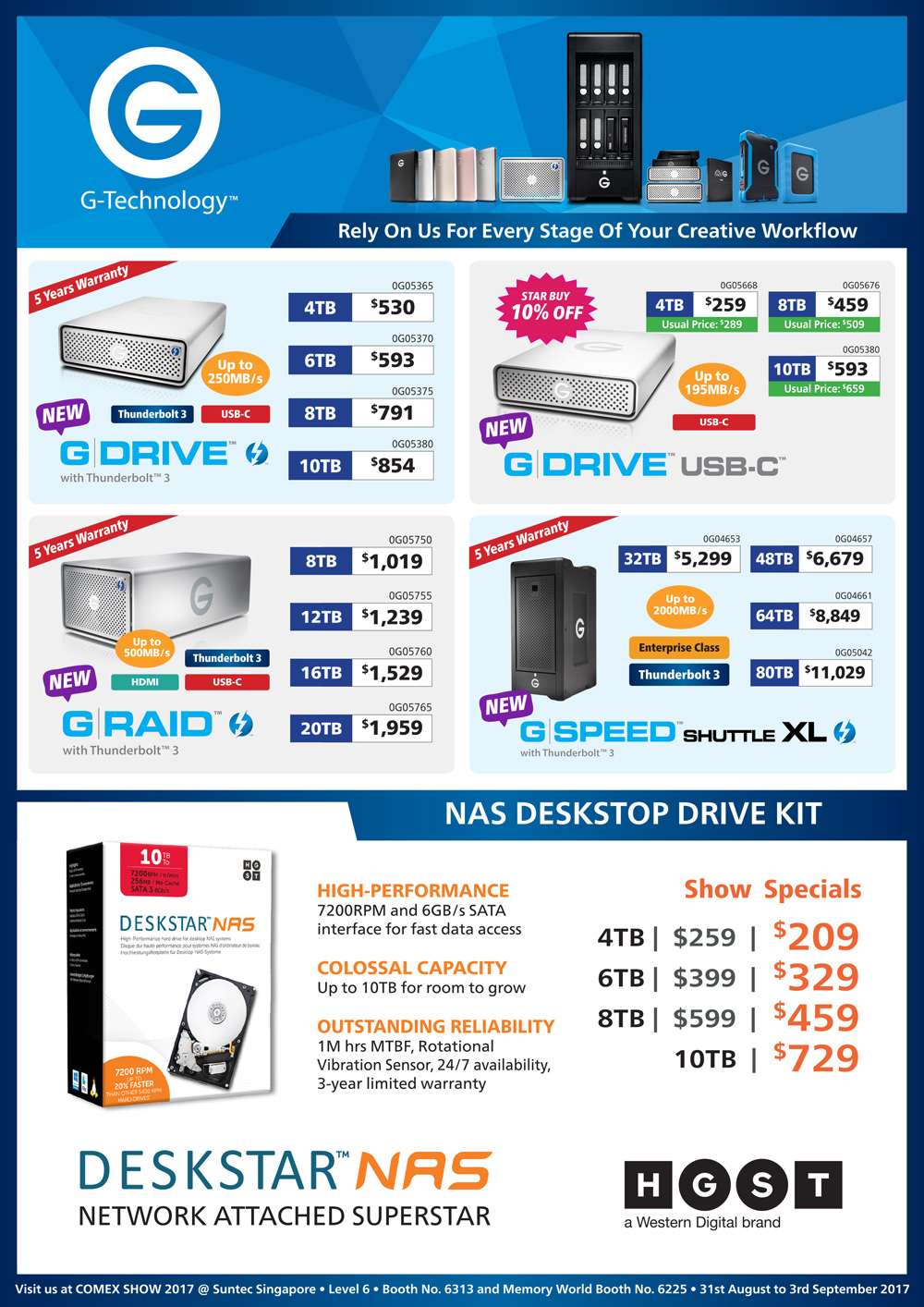 G-Tech - Pg 2 Brochures from COMEX SHOW 2017 Singapore on Tech Show ...