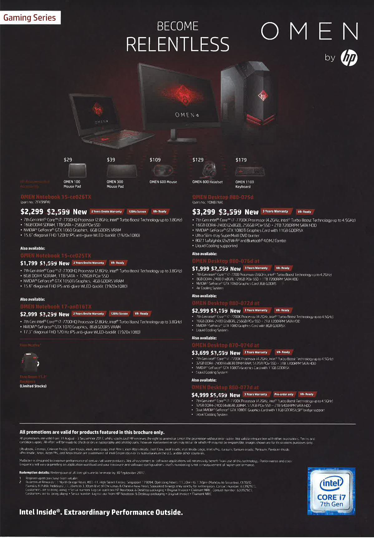 HP Gaming Brochures from COMEX SHOW 2017 Singapore on Tech Show Portal ...