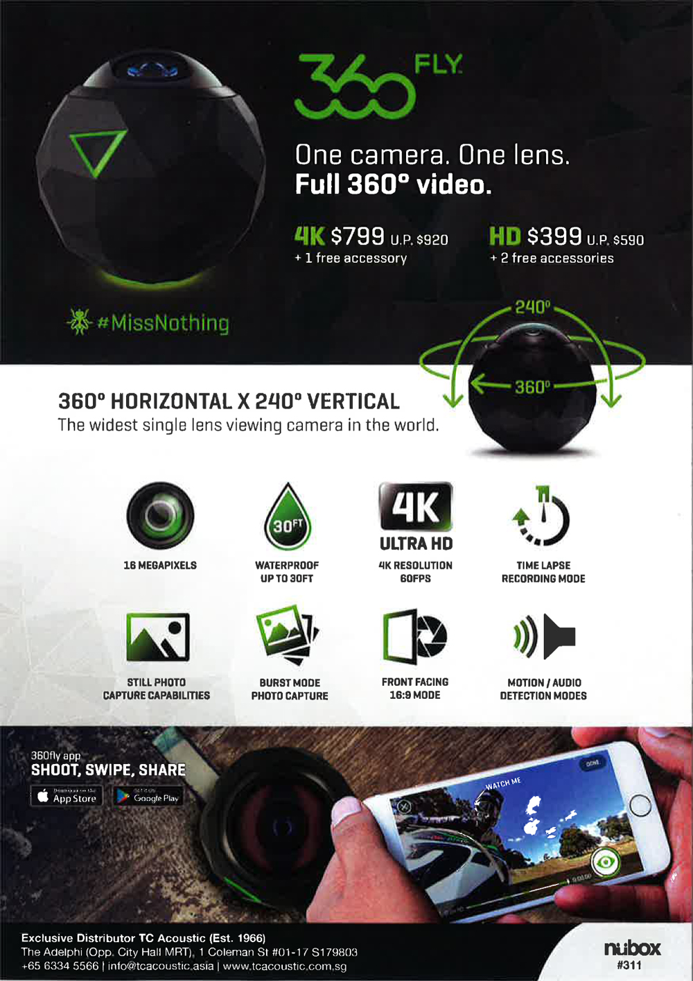 360fly camera Brochures from COMEX SHOW 2017 Singapore on Tech Show ...