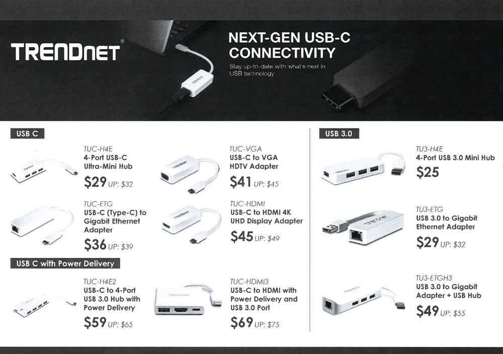 Trendnet USB hubs/adapters Brochures from COMEX SHOW 2017 Singapore on ...