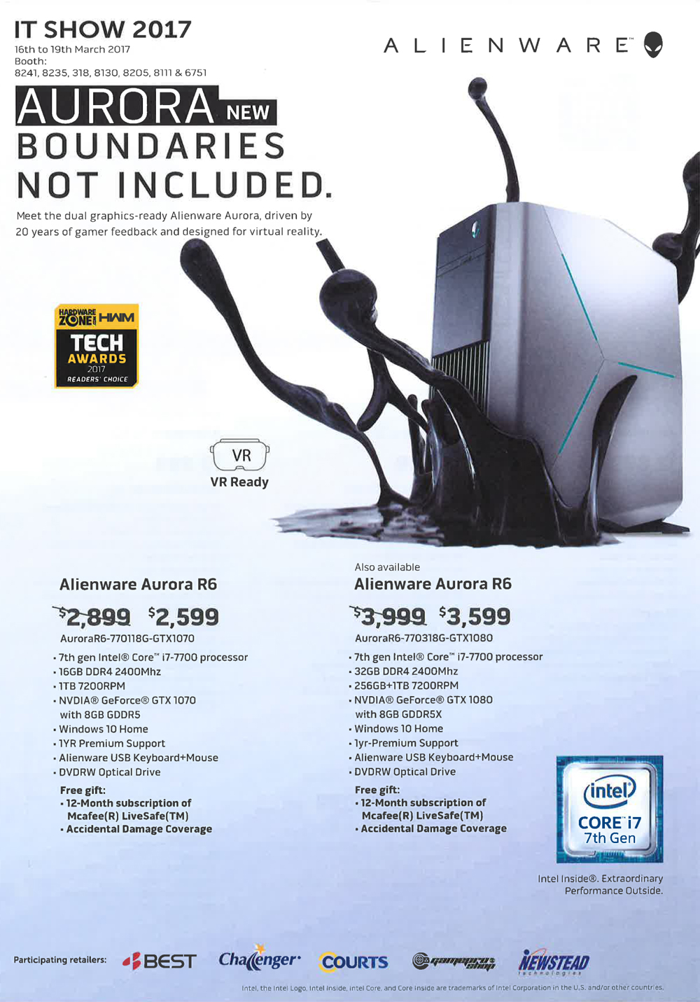 Alienware - page 1 Brochures from IT Show 2017 Singapore on Tech Show ...