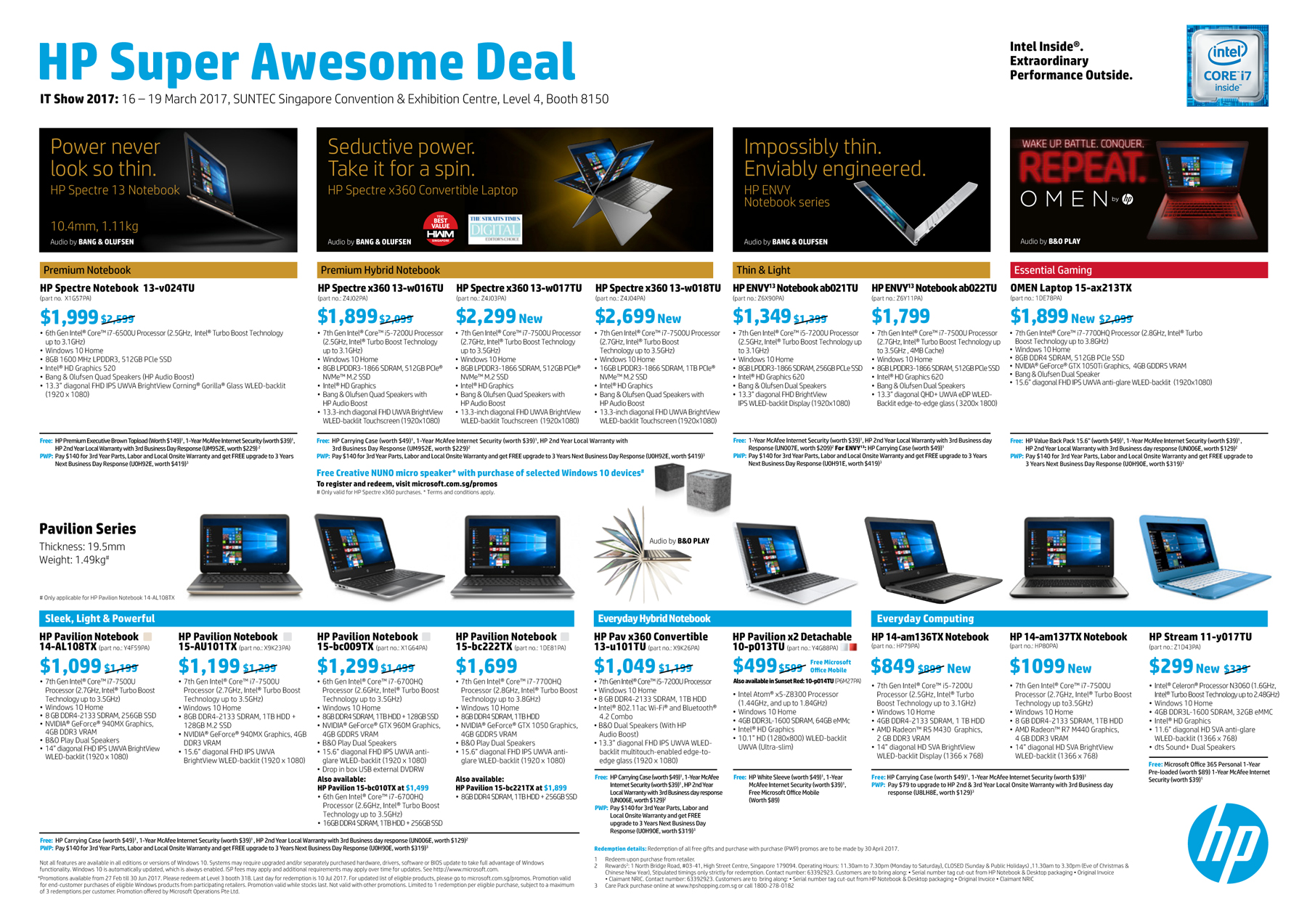 HP PCs & Notebooks - Pg 1 Brochures from IT Show 2017 Singapore on Tech ...