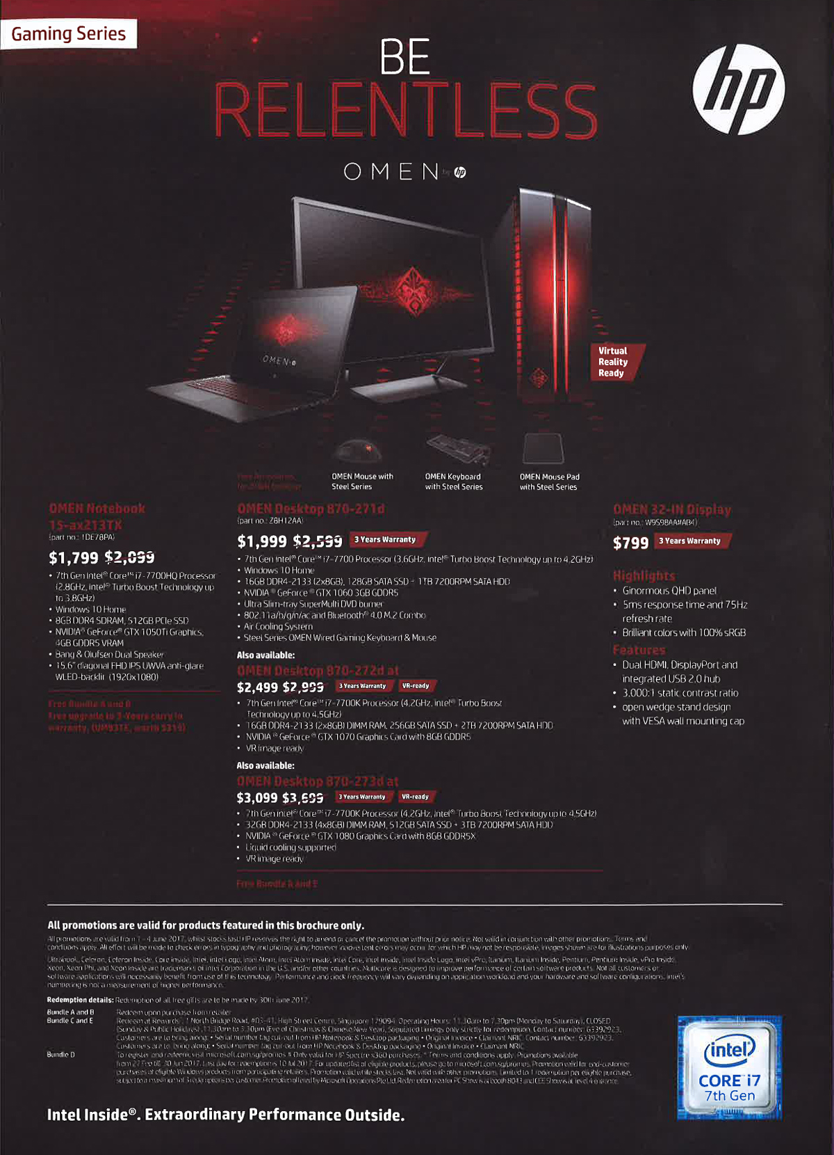 HP Gaming Brochures from PC Show 2017 Singapore on Tech Show Portal ...