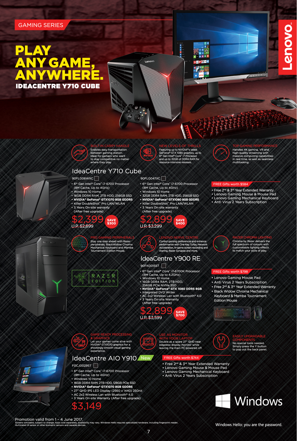 Lenovo Gaming - Pg 2 Brochures from PC Show 2017 Singapore on Tech Show ...