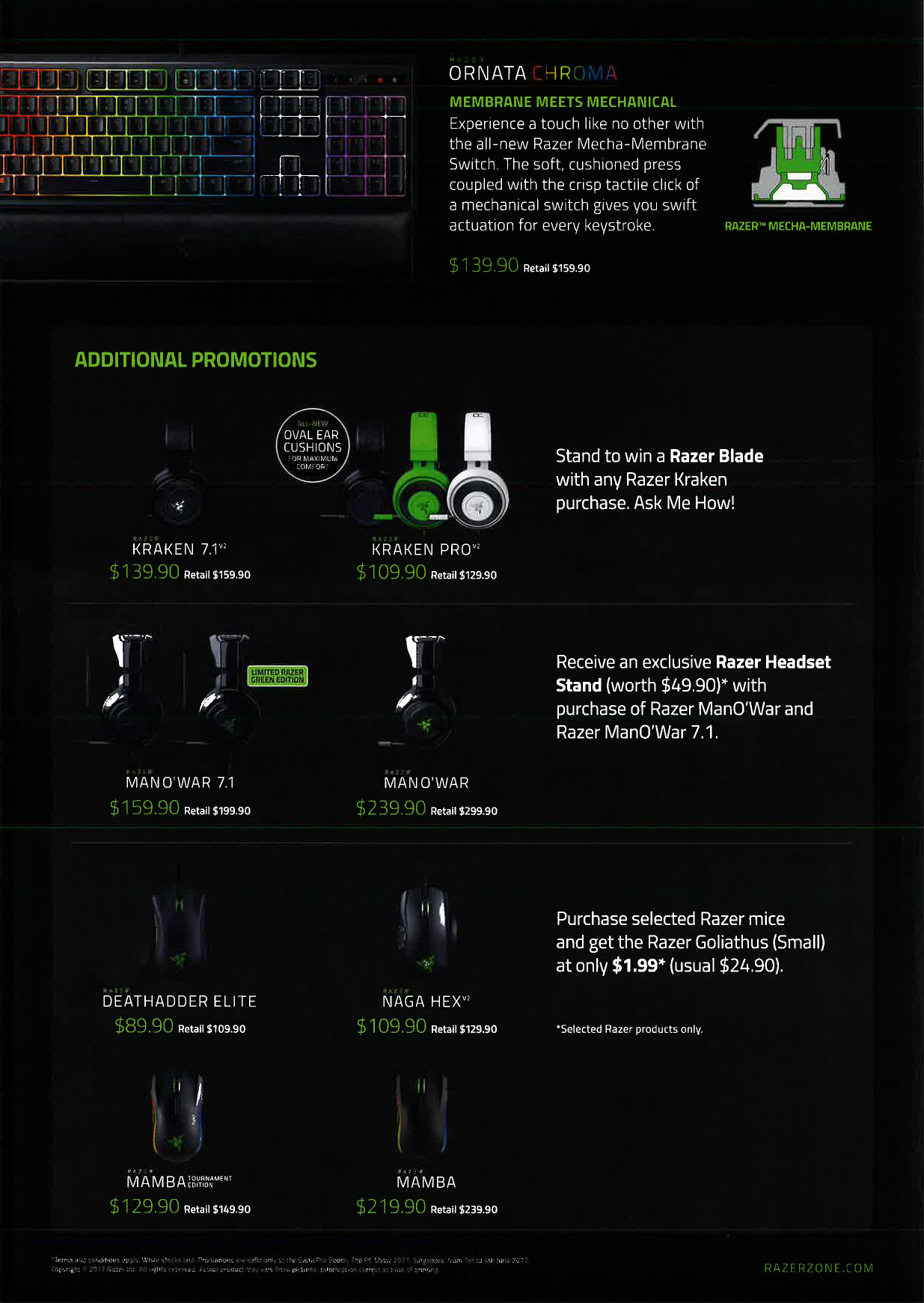Razer Accessories - Pg 2 Brochures from PC Show 2017 Singapore on Tech ...