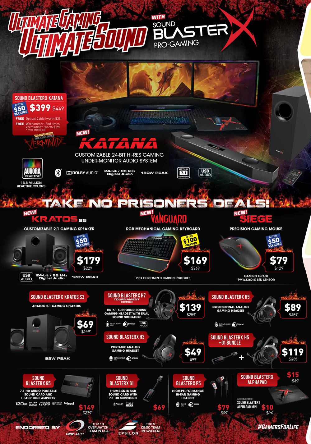 Creative Gaming Brochures from PC Show 2017 Singapore on Tech Show ...